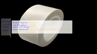 Food Grade White PTFE Tape High Temp No Fiber Residue