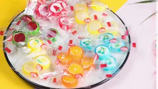 Hard Sliced Lollipop Candy