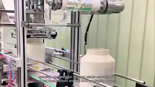 CM100 Fully Automatic Single Head Capping Machine for Pet Food Cat Food Bucket Capping