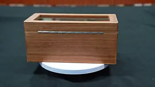 Wooden Watch Display Case with Viewing Top – Elegant Showcase for Collections