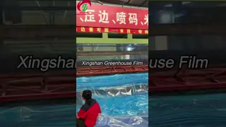 High-quality PO greenhouse film production and packaging process