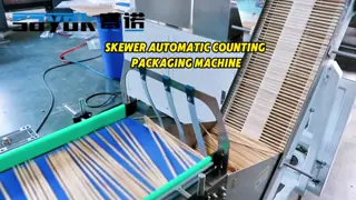 Skewers Automatic Sorting Counting Packing Machine Line