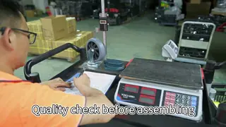 Caster wheel quality control