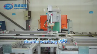 Elevator door spot welding machine