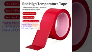 Nomay Red High Temp Tape Residue Free PCB Marking Solution