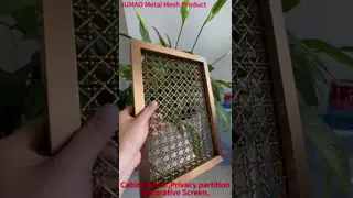 Crimped Metal Decorative Mesh Cabinet Mesh Inserts Privacy Screen Panel