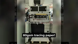 Hot Stamping on 80gsm Tracing Paper | Hydraulic Hot Foil Stamping Machine
