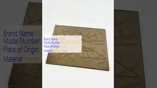 Luxury Titanium Gold Etched Stainless Steel Wall Panels