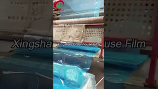Agricultural PE greenhouse film production and packaging process