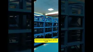 Anti-Tilt Anti-Drop Safety Mold Rack, Full Protection Drawer Type Industrial Mold Storage Shelf