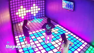 Stage Grid Machine Light Jumping Floor LED Interactive Ground Grid Machine Jumping Movement