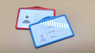 Custom Aluminum ID Badge Holder Professional Style