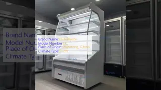 Commercial Air Curtain Display Fridge for Fresh Produce
