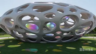FRP Cave Rainbow Light Landscape Sculpture Outdoor Public Art