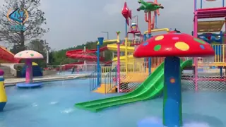 Ocean Theme Fiberglass Water Playground for Water Amusement Park Play Pool