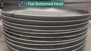 One-piece molded flat bottom head
