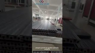 Verified Manufacturer Outdoor WPC Slat Screen With High Container Load For Global Exterior Projects