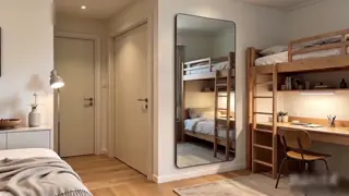 Rounded Corner Full Length Acrylic Mirror