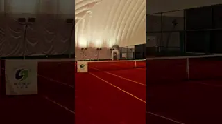 Indoor Red Clay Tennis Court Surface Project Walkthrough