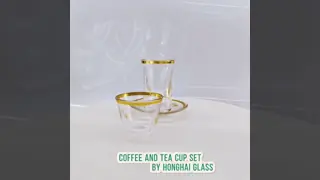 Premium 36 Piece Glass Tea and Coffee Set for Hosting 1498B-24C52