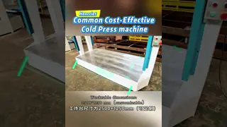 Conventional composite panel cold press machine: Multi material composite cold press bonding