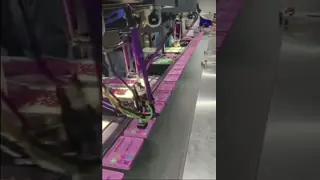 Real video of high-speed picking and packing on a conveyor belt