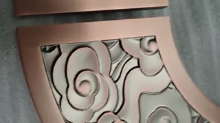 Trade export relief auspicious cloud aluminum alloy door handle, hotel private room door craft handl