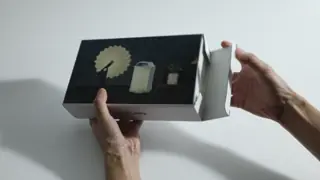 Modern Folding Hand LED Night Light and Power Bank