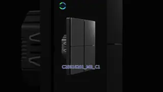 Schneider C2E616201_MB_C1 JINGYUE KNX 4-Gang Matte Black Grey Panel, Multi-Button KNX Bus Programmab