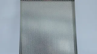 Solid Stainless Steel Perforated Sheet Tray Product Display