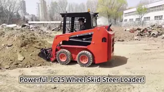 JC25 Skid Steer Loader Powerful Construction Performance