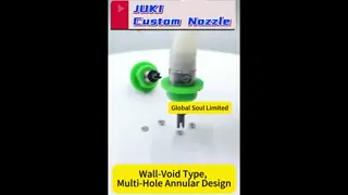 Custom JUKI SMT Nozzle - Wall-Void Type, Multi-Hole Annular Design