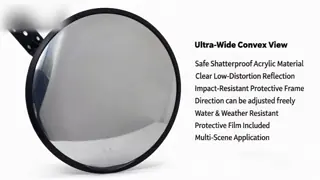 Wall Mount Convex Acrylic Security Mirror