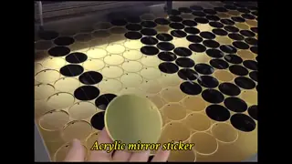 Gold Acrylic mirror sticker
