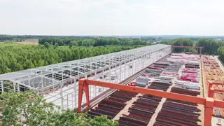 Steel structure building construction video