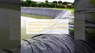Double Sided Textured HDPE Geomembrane for Steep Slopes