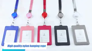 Custom PU Card Holder with YOYO Clip Stylish Protection