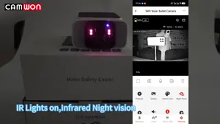 Smart Home Camera Dual Night Vision Modes Testing In The App