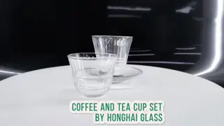 Elegant Glass Tea Cups Premium Lead Free Drinkware Set