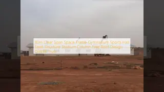 80m Clear Span Steel Gymnasium Structural Solution