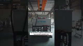 High Gradient Electromagnetic Separator for Industrial Purity