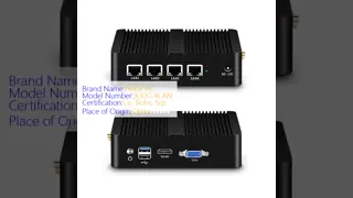 Fanless Mini PC Router Secure Network Speed