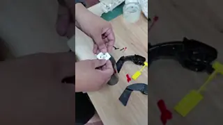 Portable Handle with aerosol cap fire extinguisher actuator