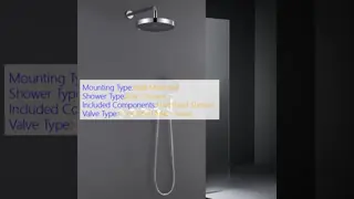 Modern Wall Mounted Rain Shower System Upgrade