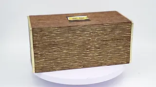 Retro Wooden Watch Display Box, Stylish Timepiece Organizer for Home & Gift Use
