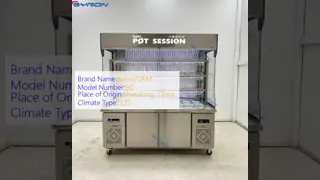 Commercial Hotpot Display Fridge Custom Logo Cooler