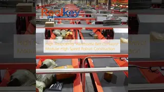 High Speed Modular Warehouse Belt Conveyor Solution