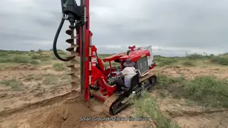 Crawler PV Drilling Rig,Solar Ground Screw Pile Driver