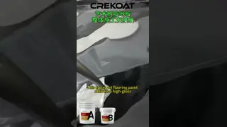 Epoxy art floor paint has no gaps or hidden dust
