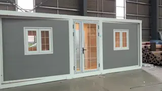 10-foot flat-roof expandable container house